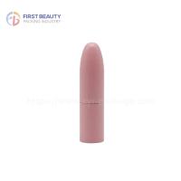 China Customized Pink Cylinder Lipstick Tube 5g Color Spraying Surface for sale