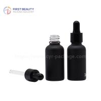 China 30ml Frosted Glass Dropper Bottles Smooth Round For Aromatherapy for sale