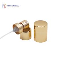 China Gold Crimp Perfume Pump Sprayer Aluminum Plastic FEA15 for sale