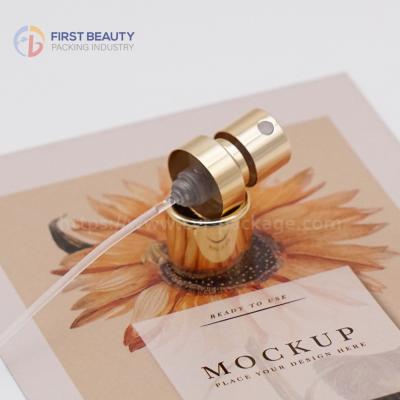 China FEA15 Crimp Perfume Spray Pump Mist Sprayer Pump 0.07 - 0.1ml Aluminum for sale