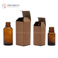 China Round Glass Bottle Amber Essential Oil Bottle for sale