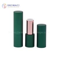 China Aluminum Green Color Empty Lip Balm Tube Lipstick Tube for sale
