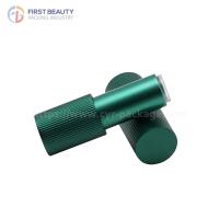 China Aluminum Green Color Empty Lip Balm Tube Lipstick Tube for sale