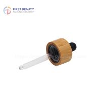 China 18/410 20/410 Bamboo Glass Dropper Child Resistant Closure for sale