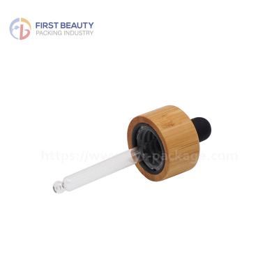 China 18/410 20/410 Bamboo Glass Dropper Child Resistant Closure for sale