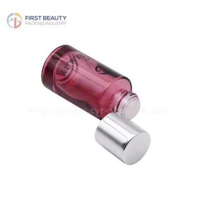 China Round Glass Essential Oil Bottle Aluminum Dropper Cap 20 Ml for sale
