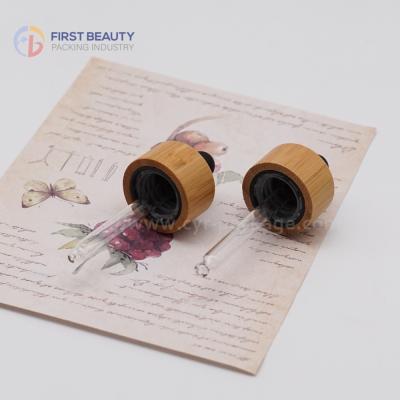 China Engraved Logo Bamboo Dropper 20/400 Child Resistant With Bamboo Sheathed for sale