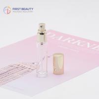 China Reusable Glass Perfume Tester Bottle with Screw Push Sprayer for sale