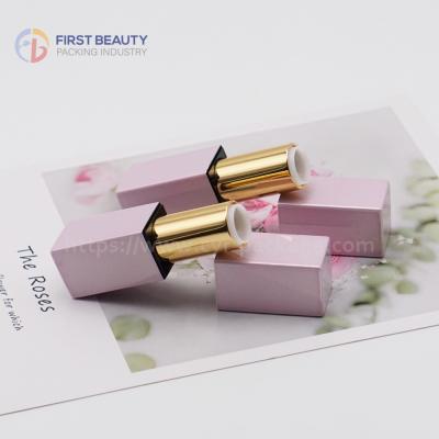 China Customizable Color Spraying Round Empty Lipstick Tube for sale