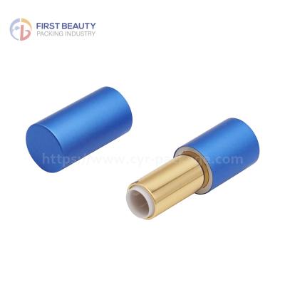 China Customizable Round Plastic Empty Lipstick Tube with Snap On Cap for sale