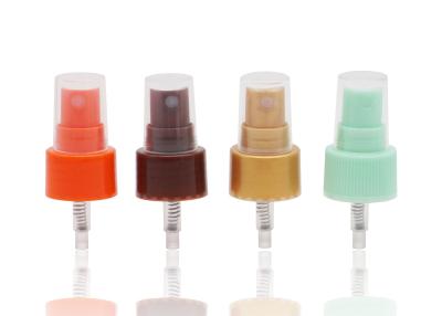 China Cosmetic Colorful Fine Mist Sprayer Pump 0.2ml Dosage 18mm 20mm 24mm 28mm Size for sale