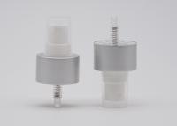 China Matte Silver Aluminum Closure Pump Mister Sprayer 24mm 0.2ml Dosage Longlife for sale