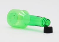 China Long Neck 20mm 15g PET Green Refillable Plastic Spray Bottles 100ml For Promotional for sale
