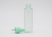China 24mm Flat Shoulder Empty Refillable Perfume Bottles With Green Frosting Powder for sale