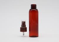 China Empty Refillable Plastic Spray Bottles Dark Brown Color 24mm Neck Size 100ml for sale