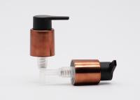 China Bronze Glossy Closure 24mm Cosmetic Treatment Pumps With Matte PP Pump Head for sale