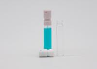 China 5 Ml Mini Refillable Glass Perfume Spray Bottles Snap On Perfume Tester Pink Pump for sale