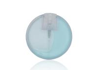 China 25ml PP Empty Plastic Spray Bottle Credit Card Shape Circle Frosted Clear for sale