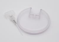 China 25ml PP Empty Plastic Spray Bottle Credit Card Shape Circle Frosted Clear for sale