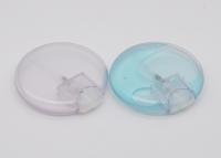 China 25ml PP Empty Plastic Spray Bottle Credit Card Shape Circle Frosted Clear for sale