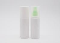 China 60ml 100ml Flat Shoulder Overcap Plastic Free Spray Bottle White PET Material for sale