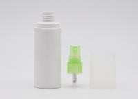 China 60ml 100ml Flat Shoulder Overcap Plastic Free Spray Bottle White PET Material for sale