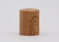 China Wood Grain Printing Aluminum Perfume Bottle Caps In Common Size For Perfume Pumps for sale