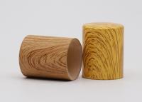 China Wood Grain Printing Aluminum Perfume Bottle Caps In Common Size For Perfume Pumps for sale