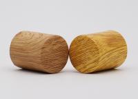 China Wood Grain Printing Aluminum Perfume Bottle Caps In Common Size For Perfume Pumps for sale