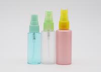 China 20ml Transparent Refillable Plastic Spray Bottles PET Spray Bottle Flat Shoulder for sale