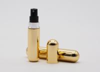 China Portable Shiny Silver Aluminum Refillable Perfume Spray Bottle Bottom Filled Type for sale