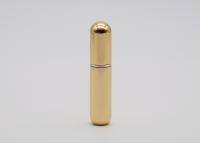 China Portable Shiny Silver Aluminum Refillable Perfume Spray Bottle Bottom Filled Type for sale
