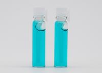 China Thicken Small Glass Vials Perfume Tester WIth Plastic Insert In Size 2ml 5ml for sale