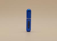 China Royal Blue Refillable Plastic Spray Bottles 5ml For Liquid Cosmetic Packing for sale