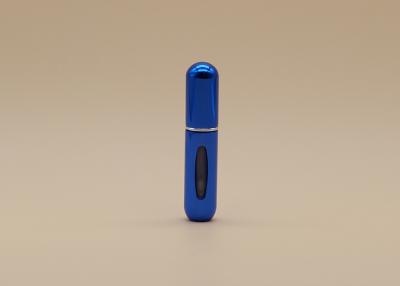 China Royal Blue Refillable Plastic Spray Bottles 5ml For Liquid Cosmetic Packing for sale