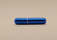 China Royal Blue Refillable Plastic Spray Bottles 5ml For Liquid Cosmetic Packing for sale