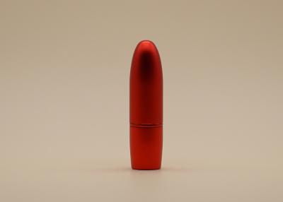 China Cosmetic Packaging Lip Balm Tubes Frosted Red 4.5g With ISO 9001 Certification for sale