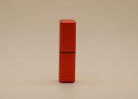 China Square Shape Matt Red Lip Balm Tubes 4.5g With Glossy Black Inner Bottle for sale