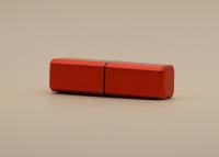 China Square Shape Matt Red Lip Balm Tubes 4.5g With Glossy Black Inner Bottle for sale