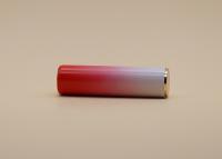 China Gradient Color Lipstick Tube Packaging Red Pink To White Dull Polish Simple Sense for sale
