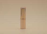 China Bright Rose Gold Lip Balm Tubes , Aluminum Lipstick Tube Plastic Inner for sale