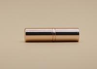 China Bright Rose Gold Lip Balm Tubes , Aluminum Lipstick Tube Plastic Inner for sale