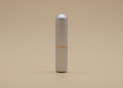 China Slim Matt Silver Custom Lip Balm Tubes 4.5g Aluminum Appearance Material for sale