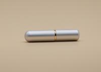 China Slim Matt Silver Custom Lip Balm Tubes 4.5g Aluminum Appearance Material for sale