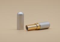 China Slim Matt Silver Custom Lip Balm Tubes 4.5g Aluminum Appearance Material for sale