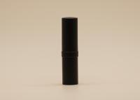 China Middle Convex Matt Black Slim Lipstick Tube Portable For Cosmetic Packaging for sale
