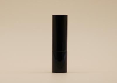 China Glossy Black Custom Made Empty Lipstick Containers Smooth Feel 5g Volume for sale