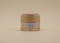 China Gold UV Spraying Cosmetic Cream Containers 15g Silk Screen Printing for sale