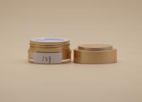 China Gold UV Spraying Cosmetic Cream Containers 15g Silk Screen Printing for sale