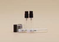 China Clear Glass Mini Refillable Perfume Bottles Fine Mist Sprayer Pump With PP Cap for sale